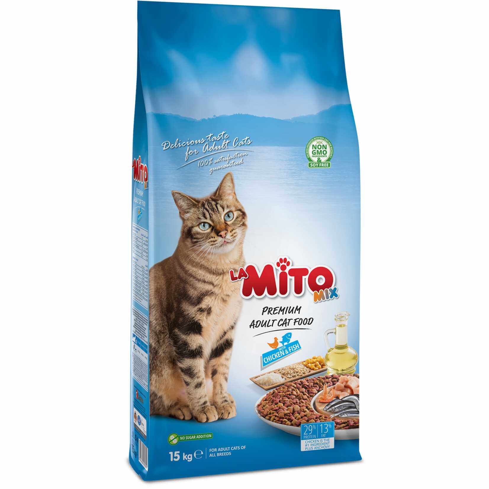 Croquettes Chat Mito Chat Adulte Mix Poulet Poisson 15 kg tunisie
